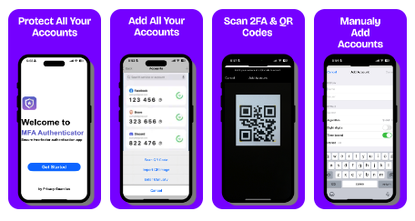 MFA & 2FA Authenticator App - Privacy Guardian Security
